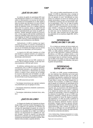 CMS, LMS y LCMS. Definición y diferencias. | PDF