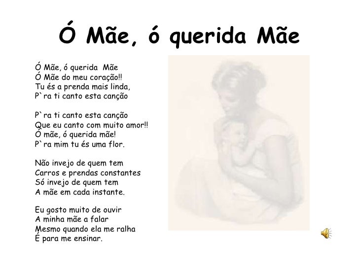 Canções para o dia da mãe- Ó Mãe, o querida Mãe