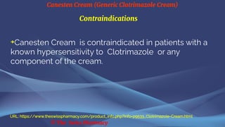 Canesten Cream (Generic Clotrimazole Cream) | PDF