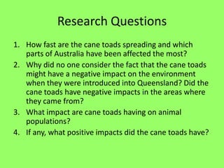 Cane toads | PPTX