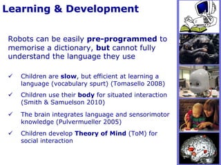 Cognitive Robotics: from Babies to Robots and AI | PDF