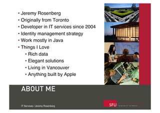 SFU Identity Management Overview | PPT