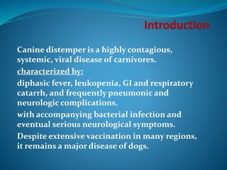 Canine Distemper | PPTX