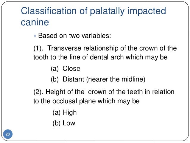 Canine Impaction and Its Importance in Orthodontics