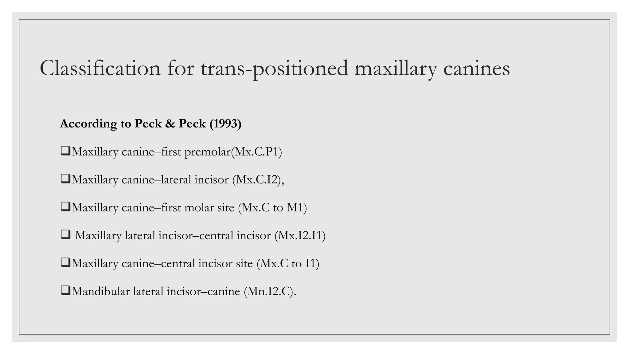 Canine impaction | PPTX