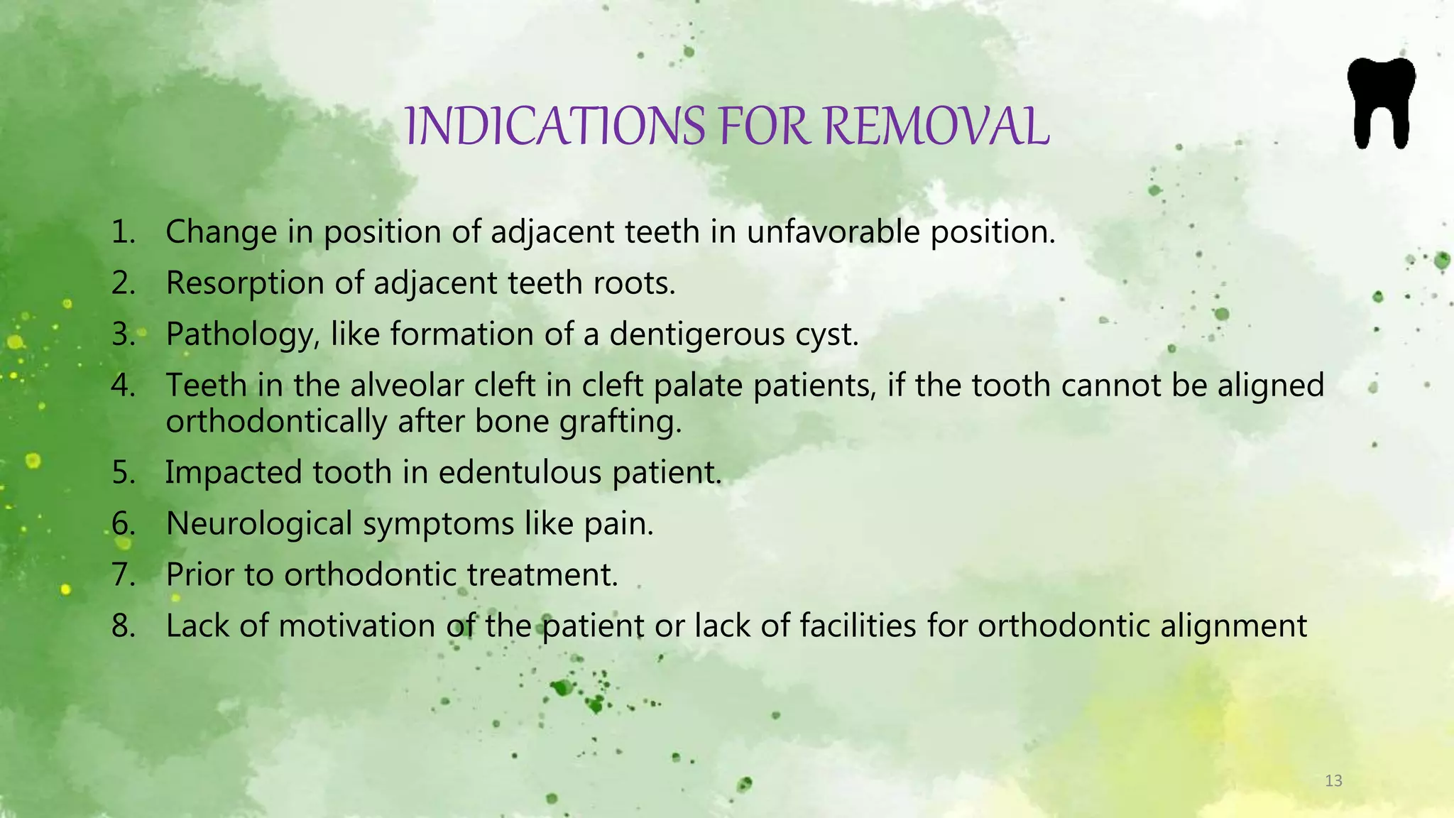 Canine impaction maxillary teeth part 2 | PPT