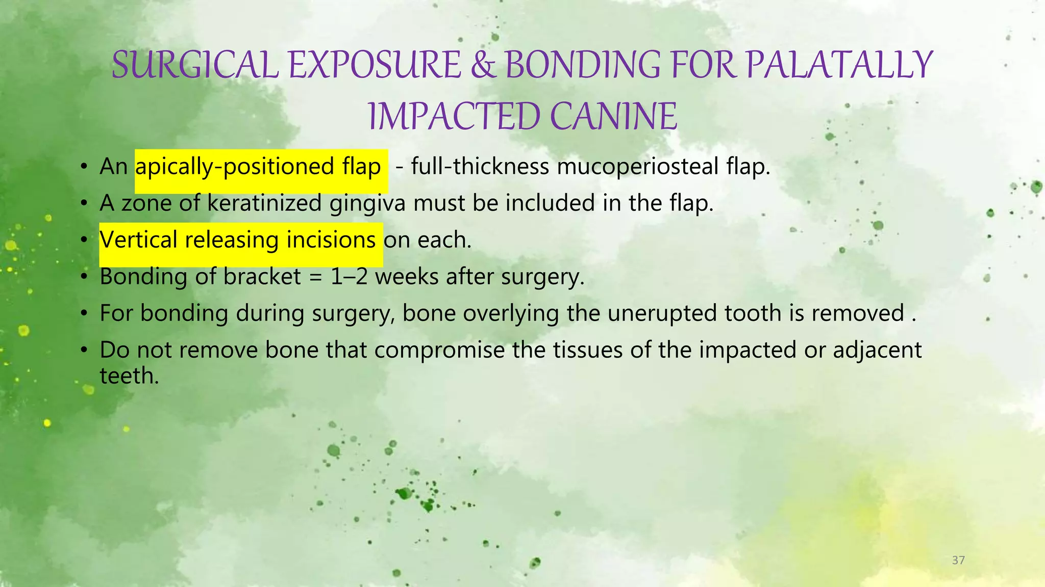 Canine impaction maxillary teeth part 2 | PPTX | Dental Health ...