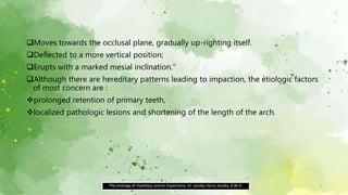 Canine impaction maxillary teeth part 2 | PPT
