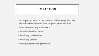 CANINE IMPACTION AND ITS CLINICAL CONSIDERATIONS.pptx