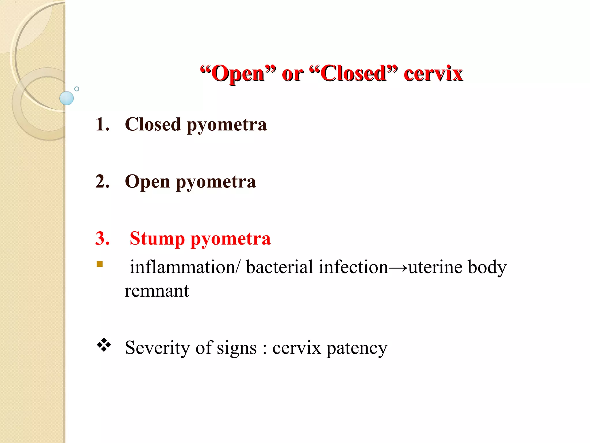 Canine pyometra | PPT