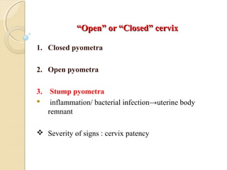 Canine pyometra | PPT