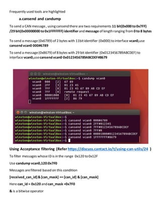 CAN in linux | DOCX