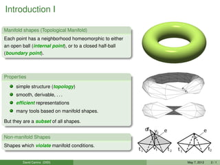 Tools for Modeling and Analysis of Non-manifold Shapes | PDF