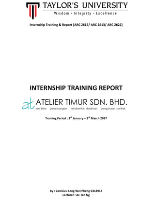 Internship Training report | PDF