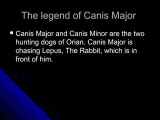 Canis major | PPT