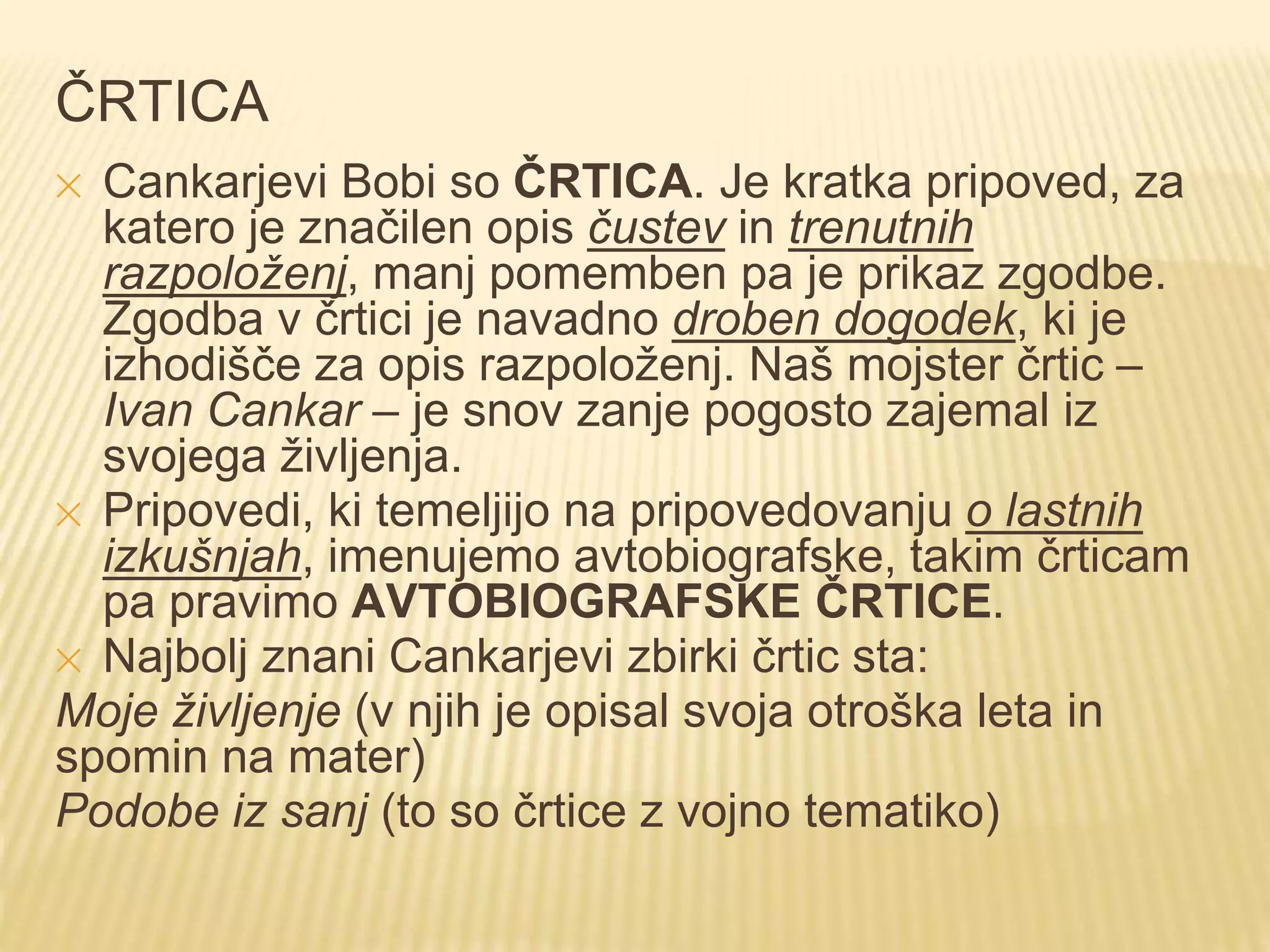 Ivan Cankar Bobi | PPTX