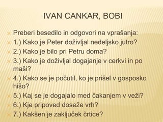 Ivan Cankar Bobi | PPTX