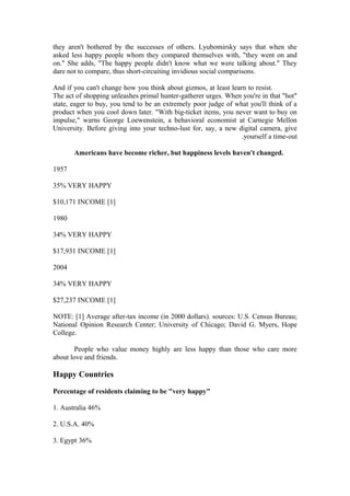 Can money buy happiness | DOC