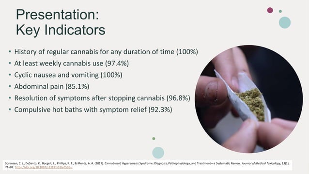 Cannabinoid Hyperemesis Syndrome.pptx | Substance Abuse | Diseases and ...