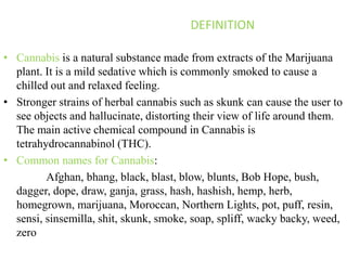 Cannabis poisoning | PPTX