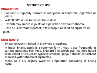 Cannabis related health issues | PPTX