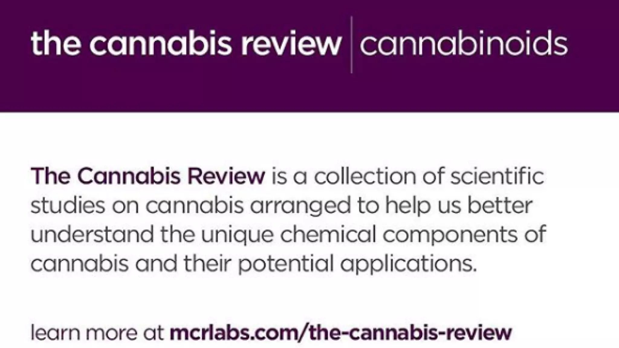 The Cannabis Review | MCR Labs | PDF