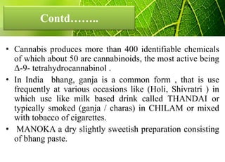 Cannabis use disorder- Psychiatric Nursing | PPTX