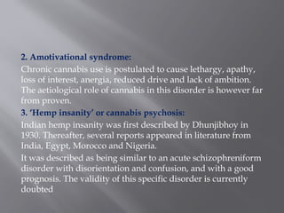 Cannabis Use Disorder- Psychoactive Substance Use Disorder. | PPTX