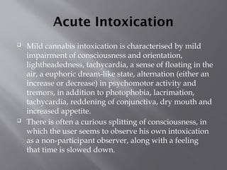 Cannabis Use Disorder- Psychoactive Substance Use Disorder. | PPTX