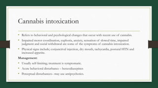 Cannabis use disorders | PPTX