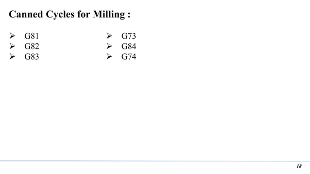 Canned cycle | PPTX | Woodworking | Arts and Crafts