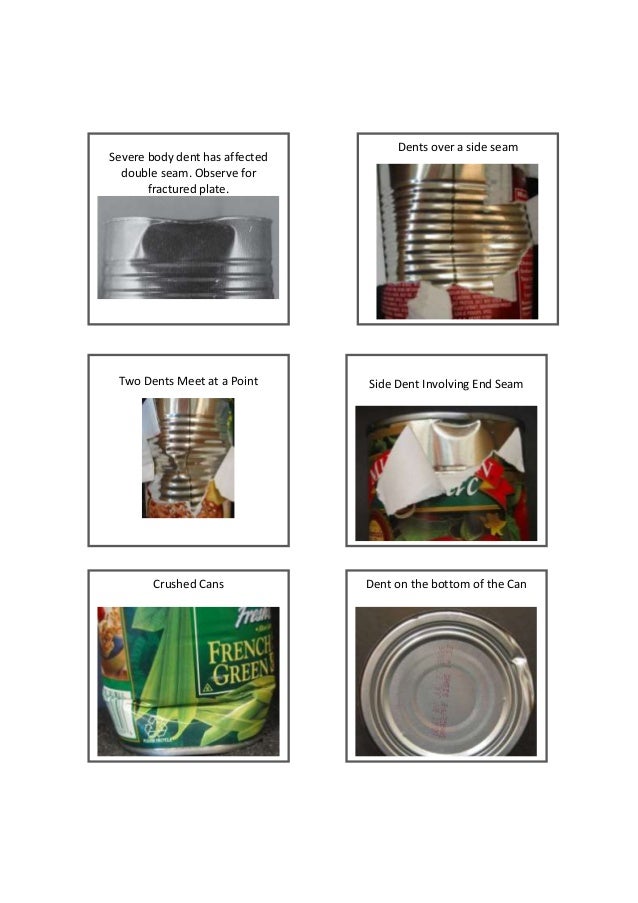 Defects of Can, Food Can