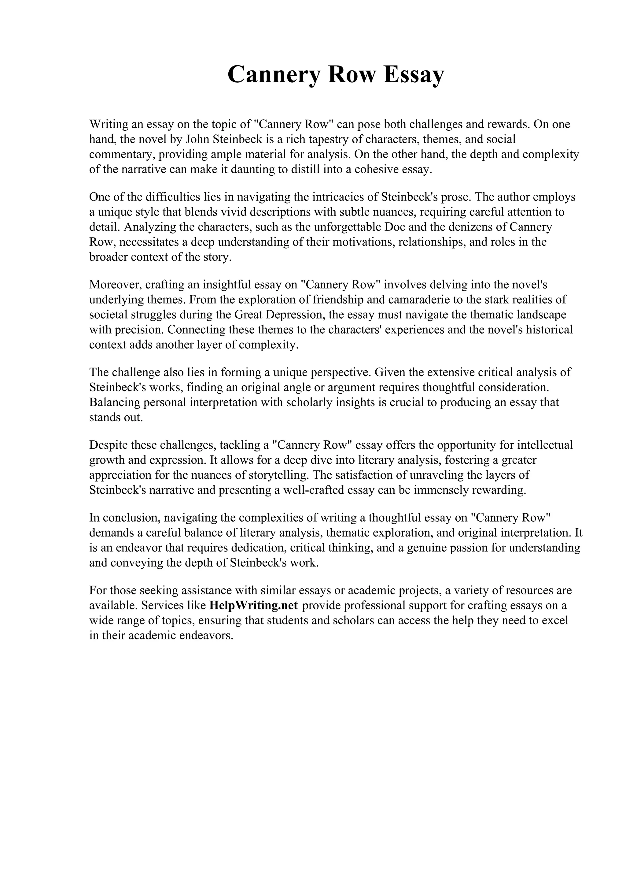 Cannery Row Essay.pdf