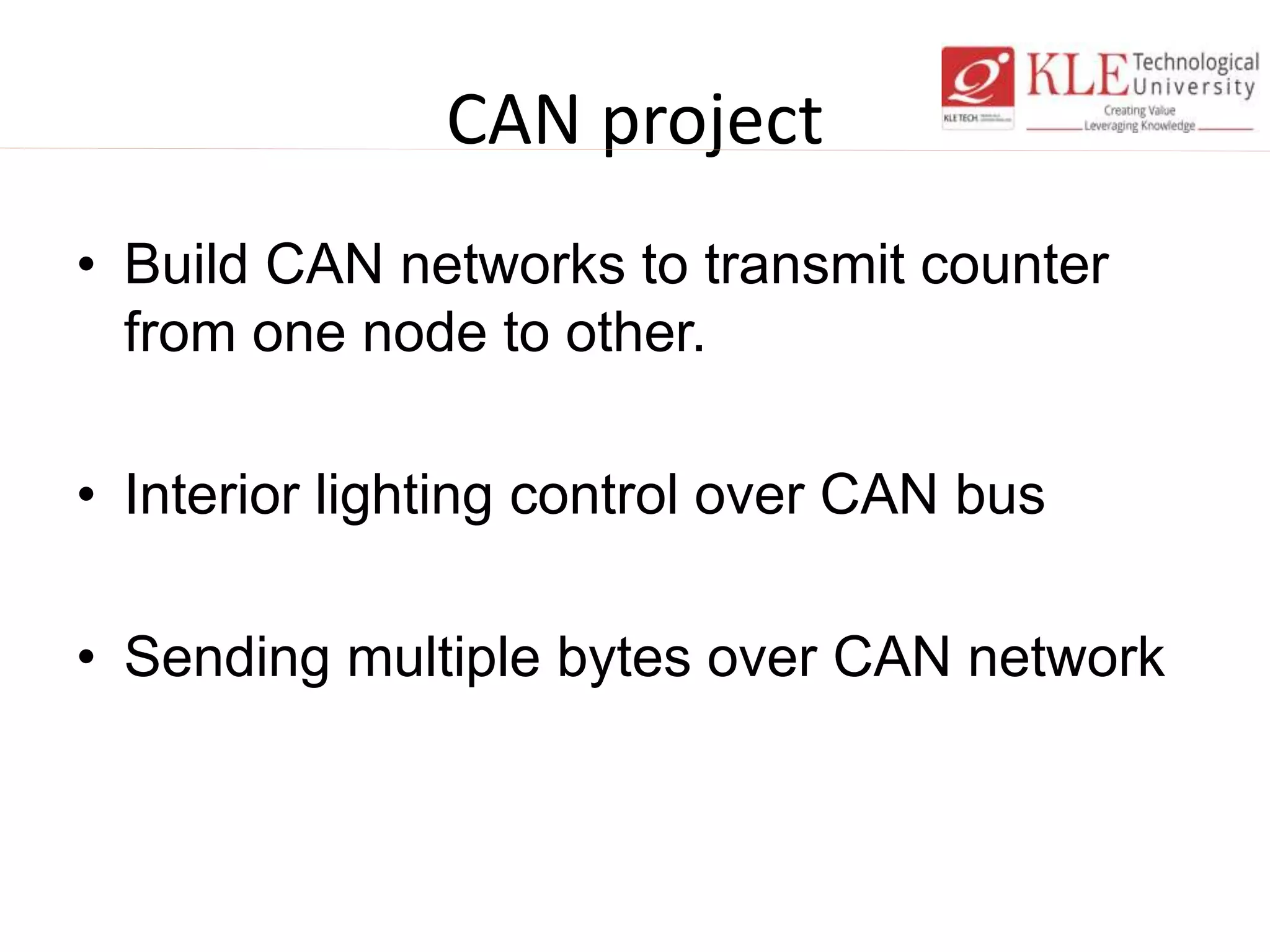 Can network development using arm cortex m3 | PPTX | Computer Networking | Computing