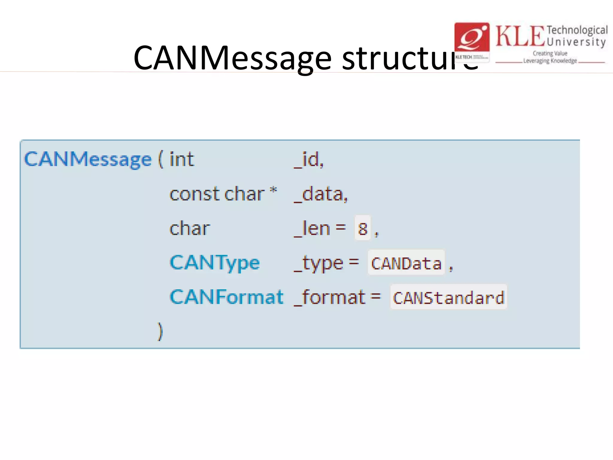 Can network development using arm cortex m3 | PPTX | Computer Networking | Computing