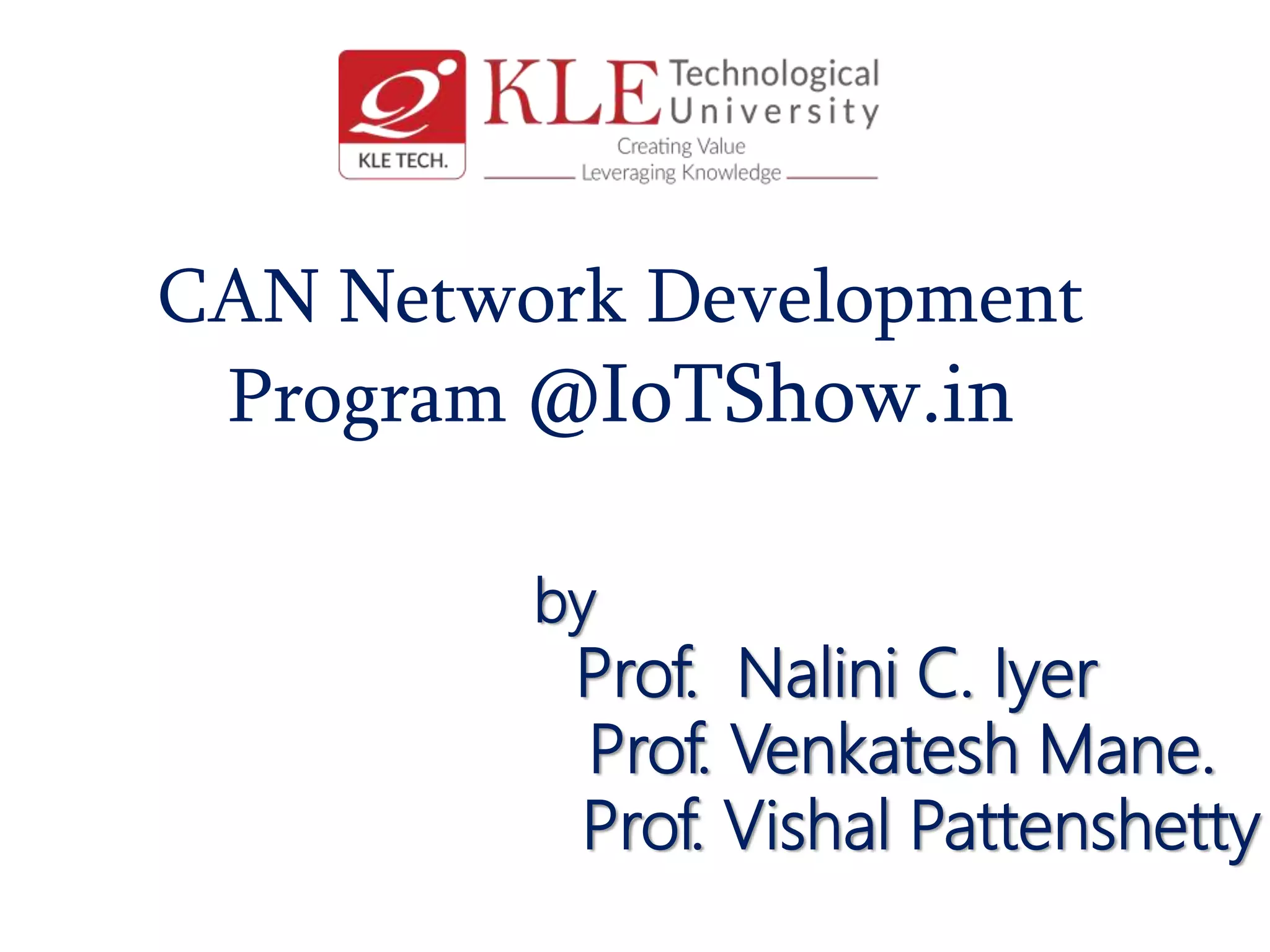 Can network development using arm cortex m3 | PPTX