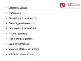 Can network development using arm cortex m3 | PPTX