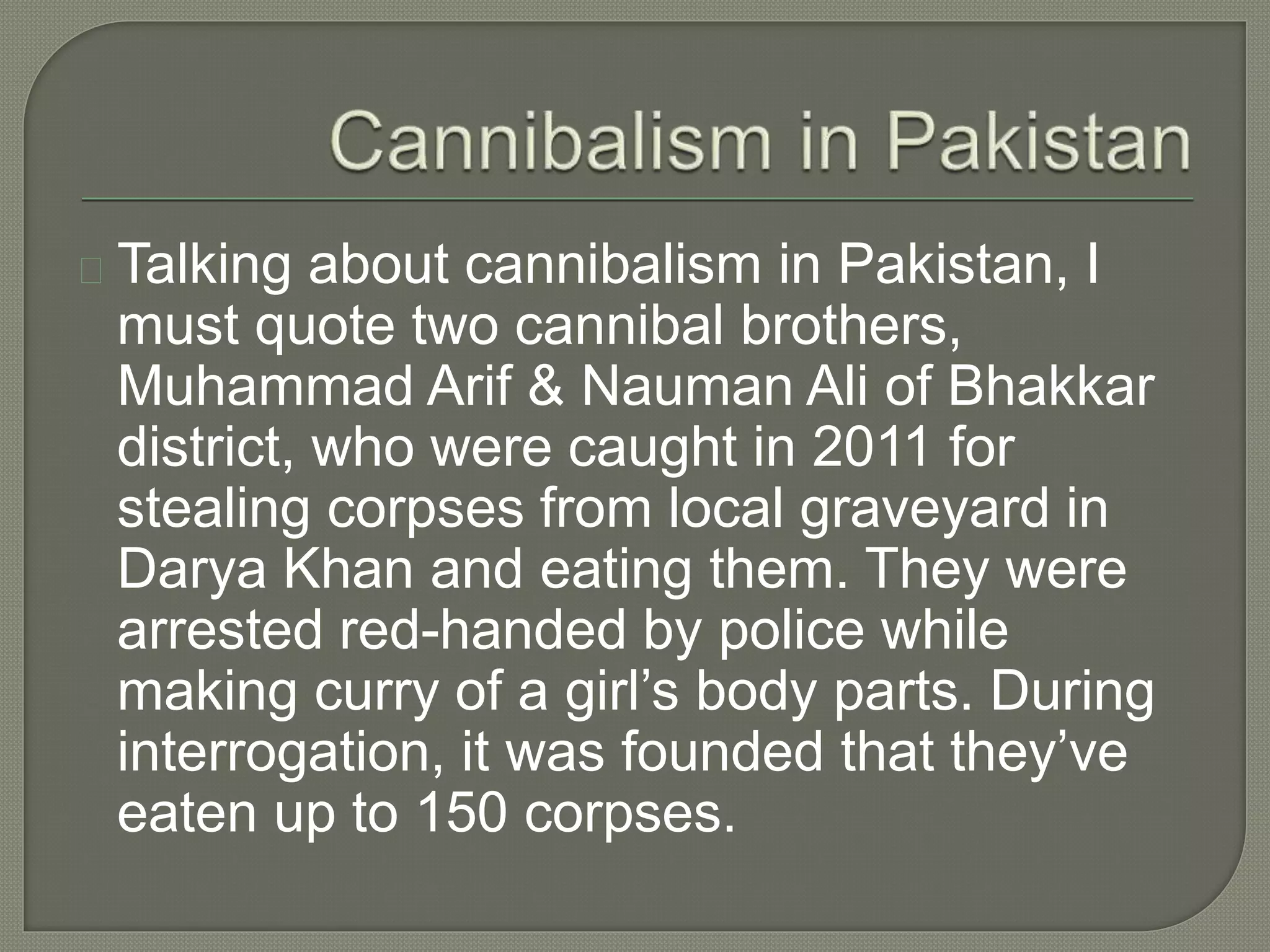 Cannibalism | PPT