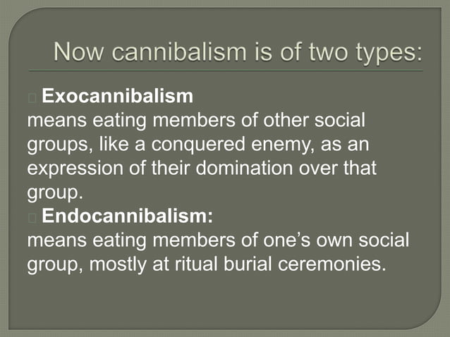 Cannibalism | PPT