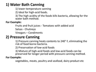 Canning Process for heat treatment | PPTX