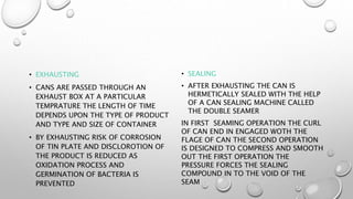 Canning in food science and technology | PPT