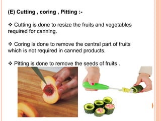 Canning process of fruits and vegetables | PPTX
