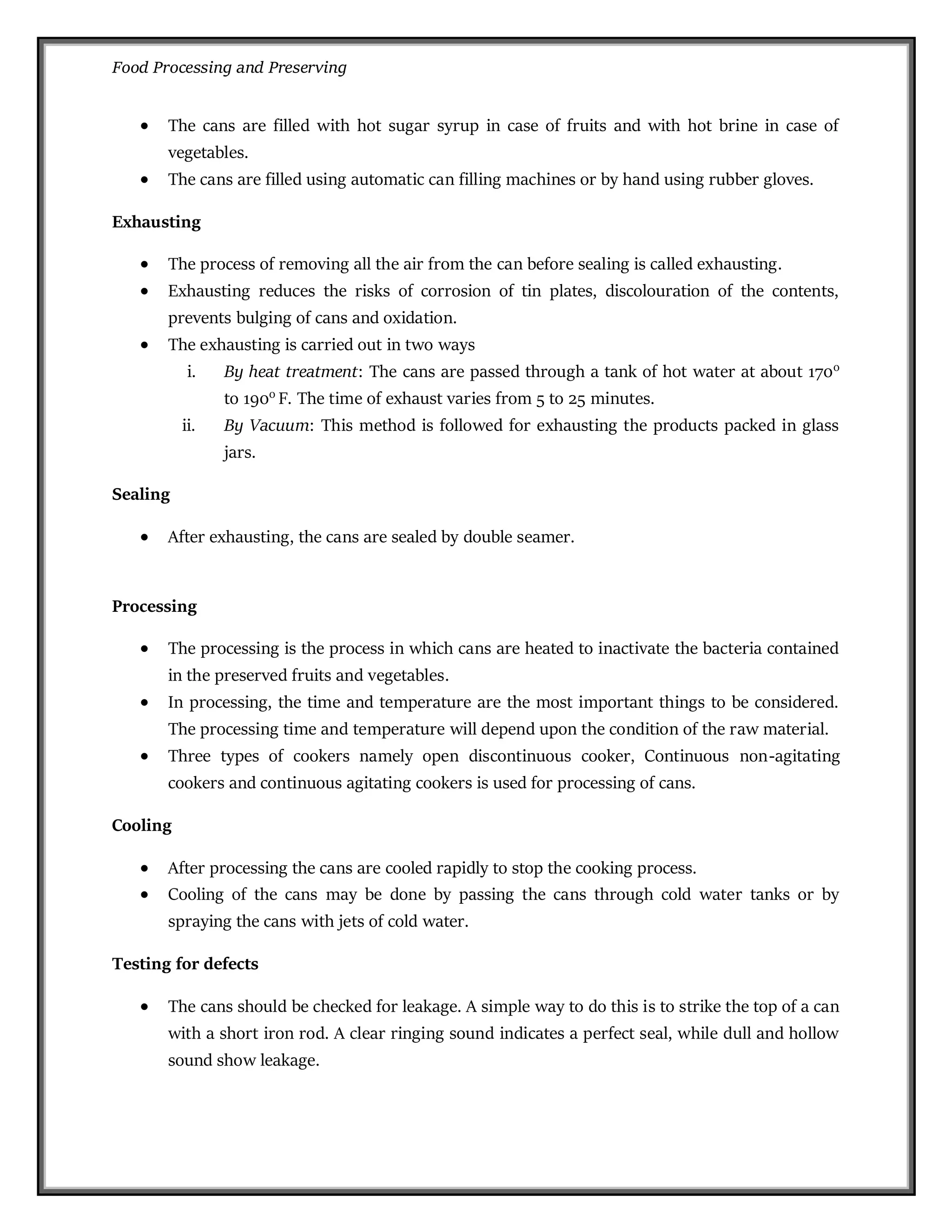 Canning | PDF