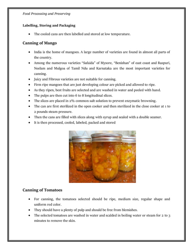 Canning | PDF