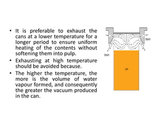 Canning of fruit & vegetable- operation in detail with steps | PPTX