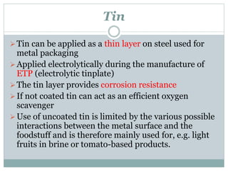 Materials for Canning and Bottling | PPTX | Chemistry | Science
