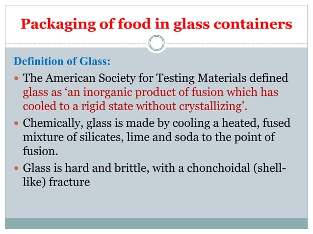 Materials for Canning and Bottling | PPTX | Chemistry | Science