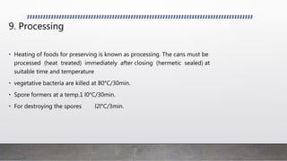 Canning of fruits and vegetables | PPT