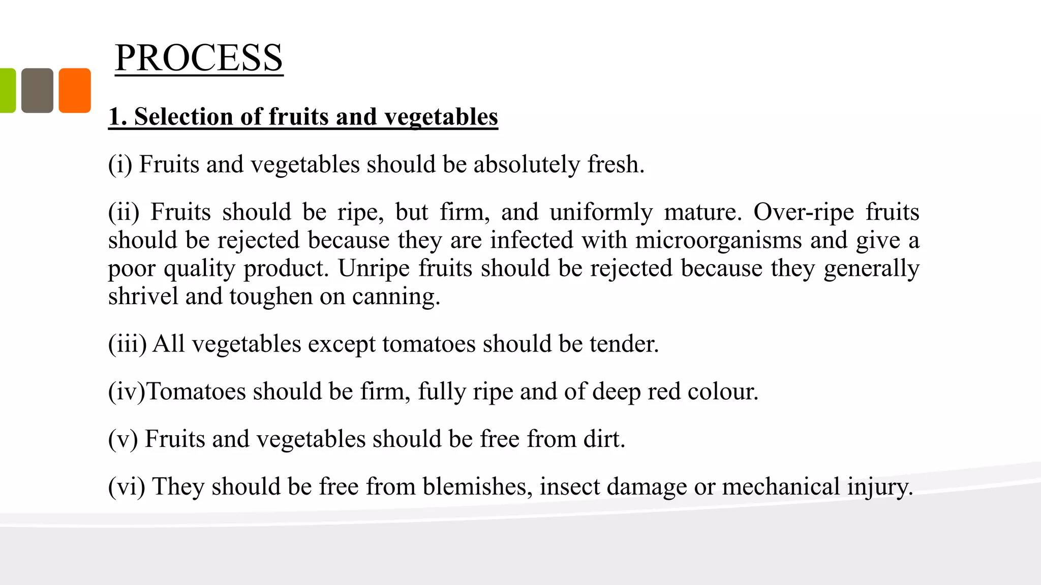 Canning of fruits & vegetables | PPTX
