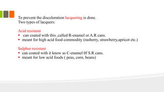 Canning of fruits & vegetables | PPTX